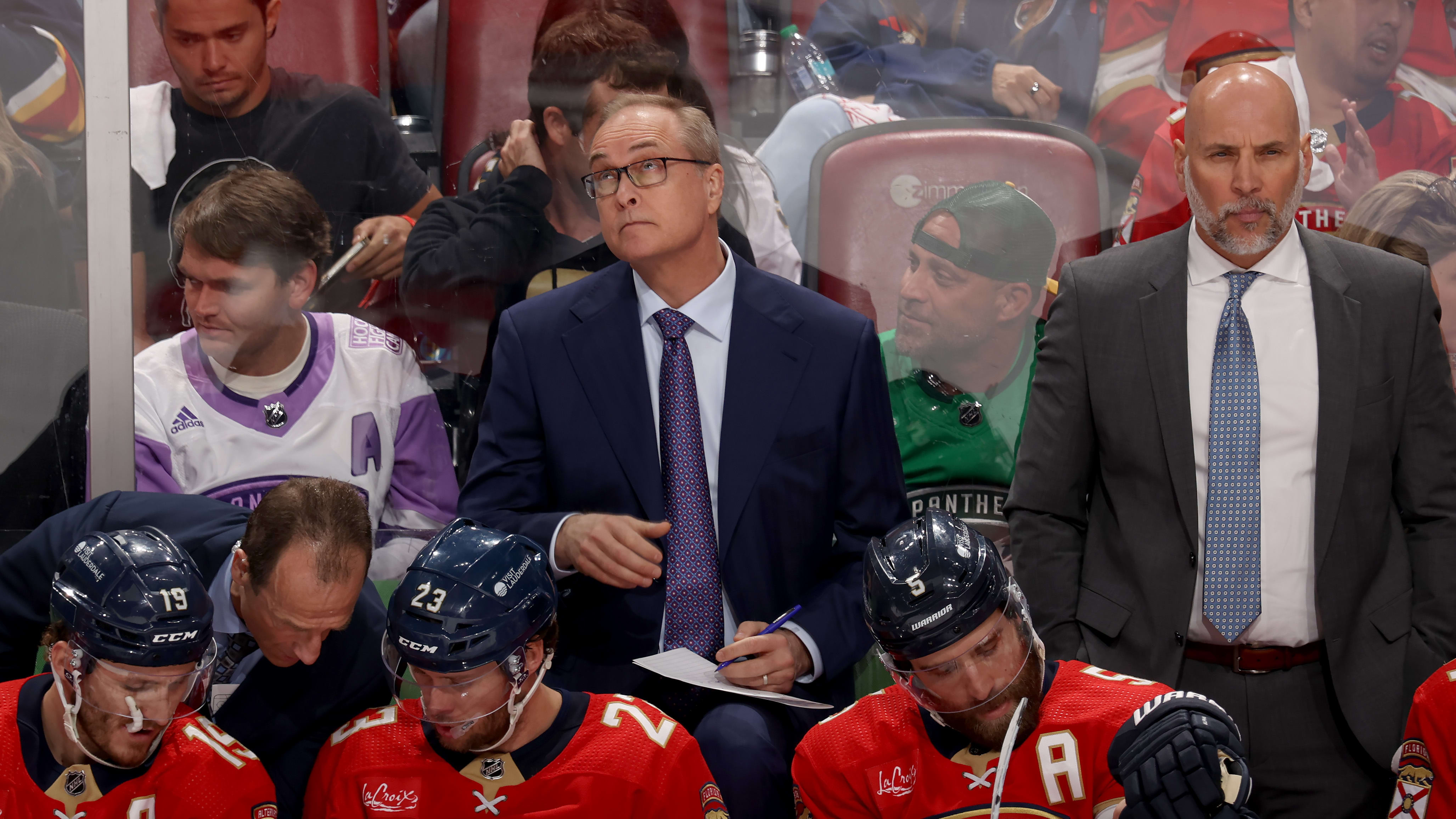 Panthers coach Paul Maurice cracks an odd joke about Brad Marchand ...