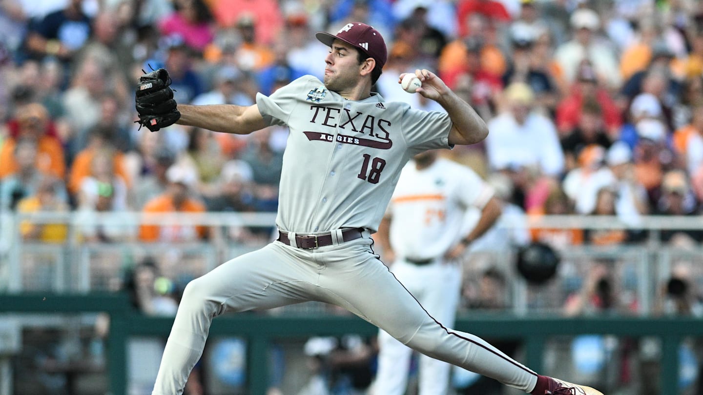 Texas A&M Aggies LHP Ryan Prager Picked No. 81 Overall by L.A. Angeles ...