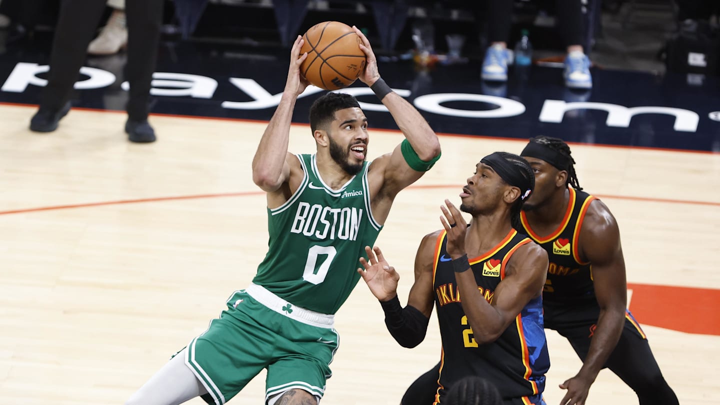 Jayson Tatum gives major update after taking a scary fall vs. OKC Thunder
