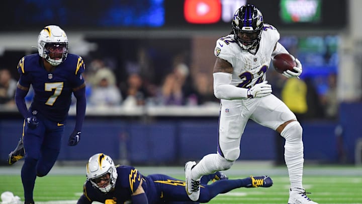 Baltimore Ravens' Rushing Attack Wears Down Los Angeles Chargers
