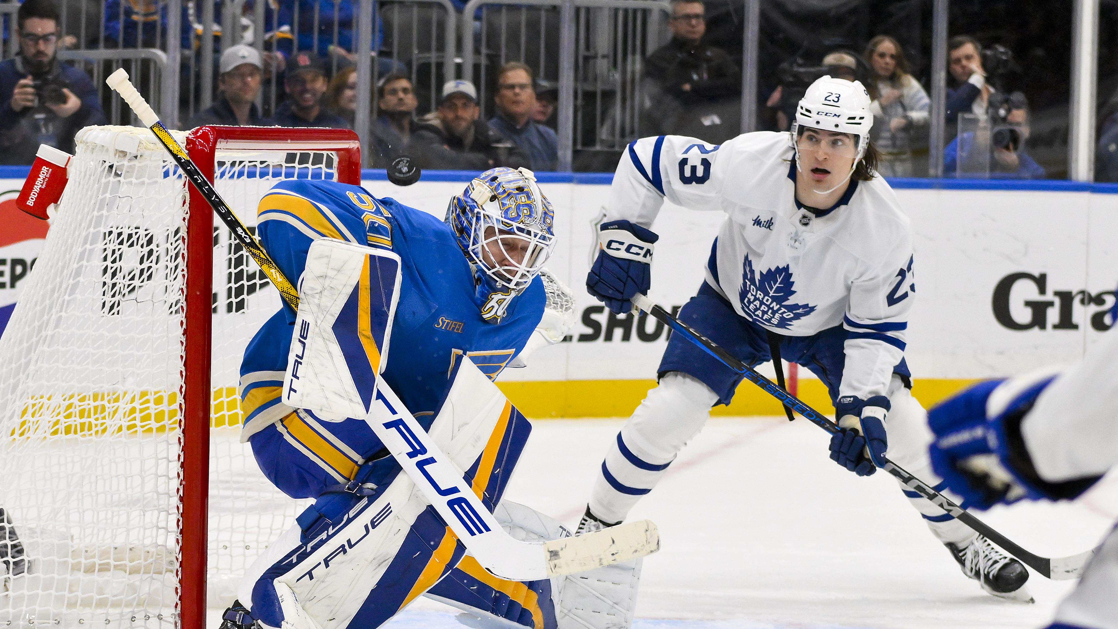 The Toronto Maple Leafs beat the Blues, deserved the win, took a loss.