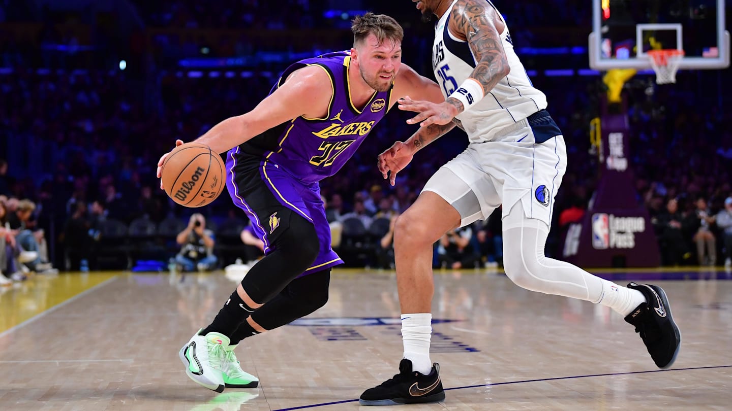 Luka Doncic's new Jordan signature sneaker debuts in Lakers star's ...