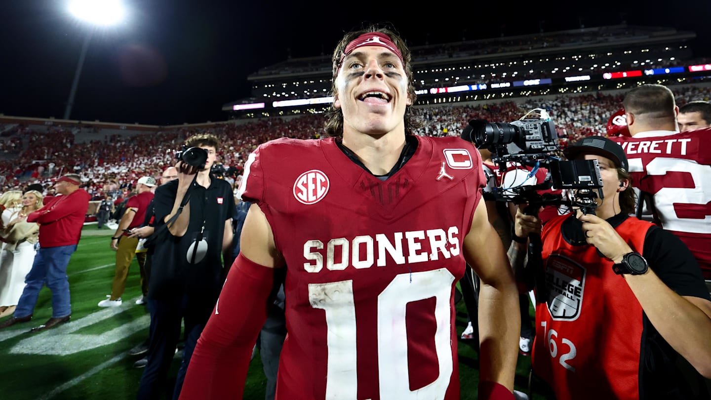 Who's Hot? John Mateer, Oklahoma: College Sports Social Pulse Rankings ...