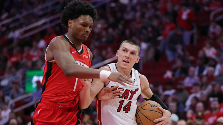 Tyler Herro drops mic on Rockets, Amen Thompson after brawl leads to 6 ...