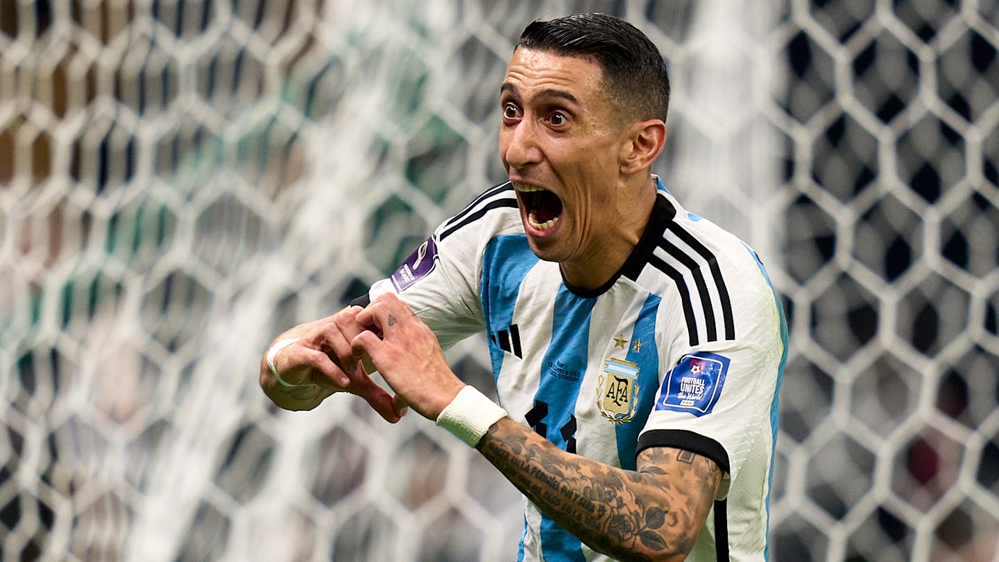 La inclusión de Ángel di María en la final del Mundial de Qatar 2022.