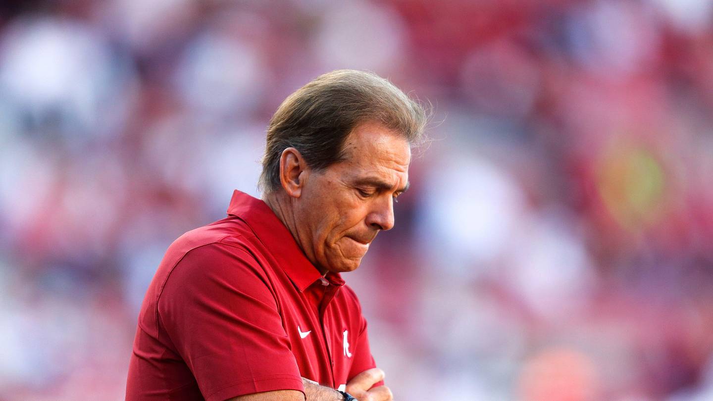 Nick Saban pours water on President Trump's college sports panel
