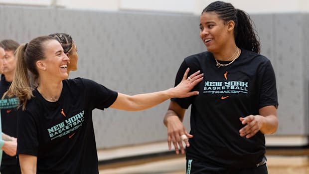 Sabrina Ionescu Repping Oregon Ducks During WNBA Playoffs