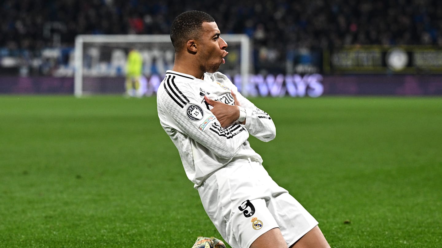 Real Madrid's Kylian Mbappe Scores Spectacular First Clasico Goal in ...