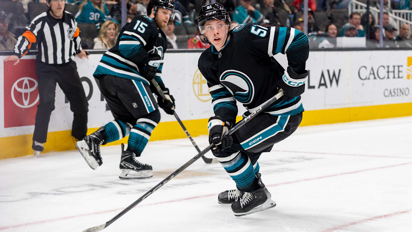 San Jose Sharks Rookie Earning NHL Role