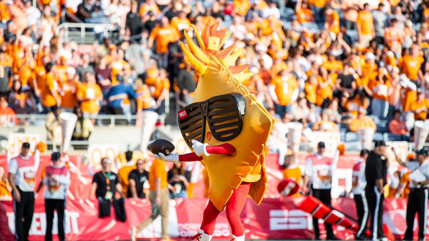 Cheez-It Citrus Bowl mascot officiates fan wedding (VIDEO)
