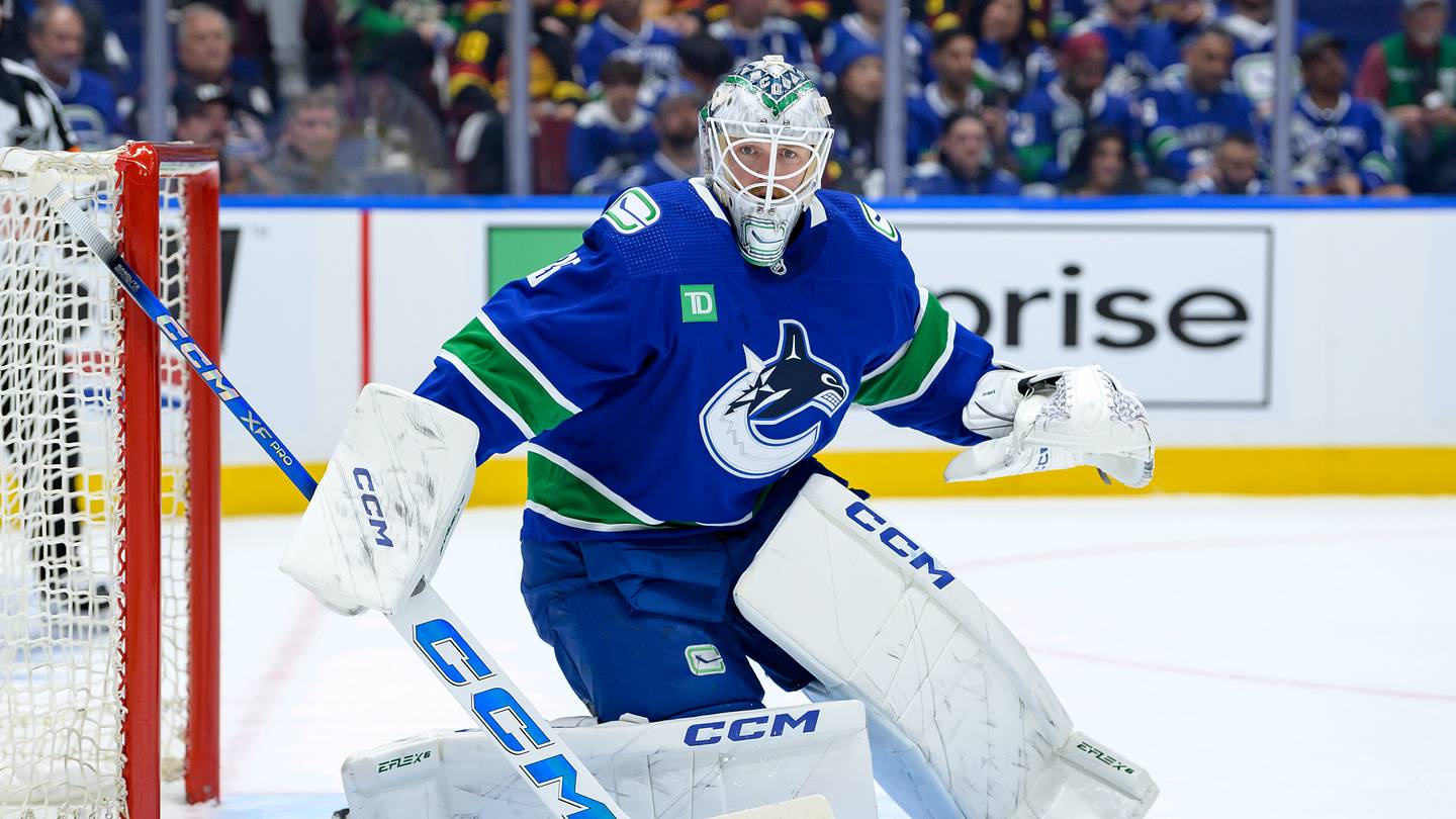 Thatcher Demko ranked too low in NHL Network's top 10 goalies