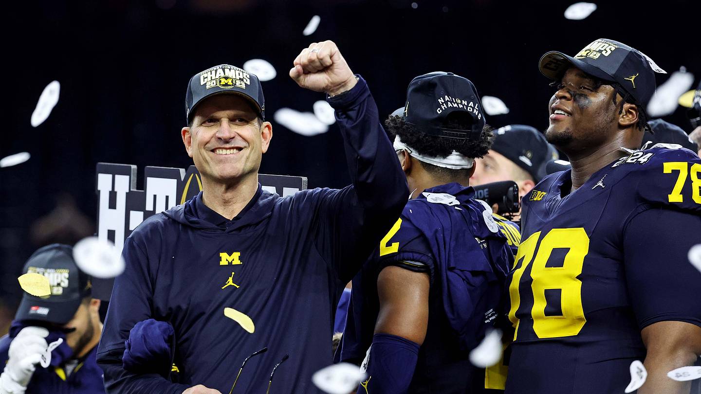 Jim Harbaugh joins elite group of football coaches with this latest ...