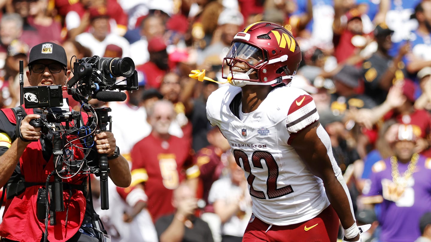 Washington Commanders smiling after big win vs. New York Giants in Week 1