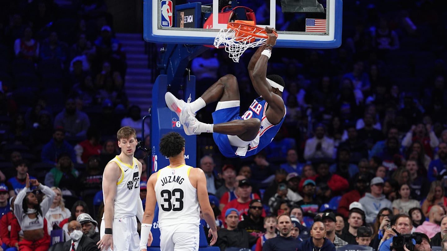 Sixers Center Joins Former No. 2 Pick in Franchise History vs Jazz