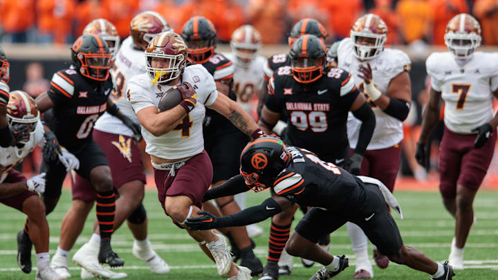 Cam Skattebo has huge first half vs. Oklahoma State