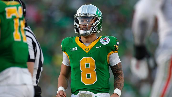 Dillon Gabriel’s low NFL Draft ceiling was on full display in Oregon’s ...