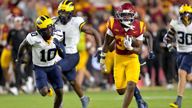 Lincoln Riley Reacts to Recruit Turnout For USC’s Upset of Michigan