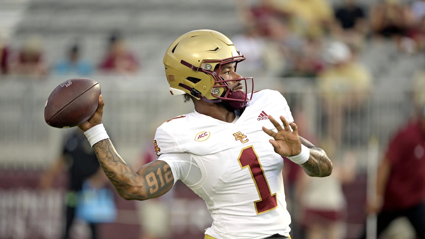 Boston College Quarterback Thomas Castellanos Out For Western Kentucky Game