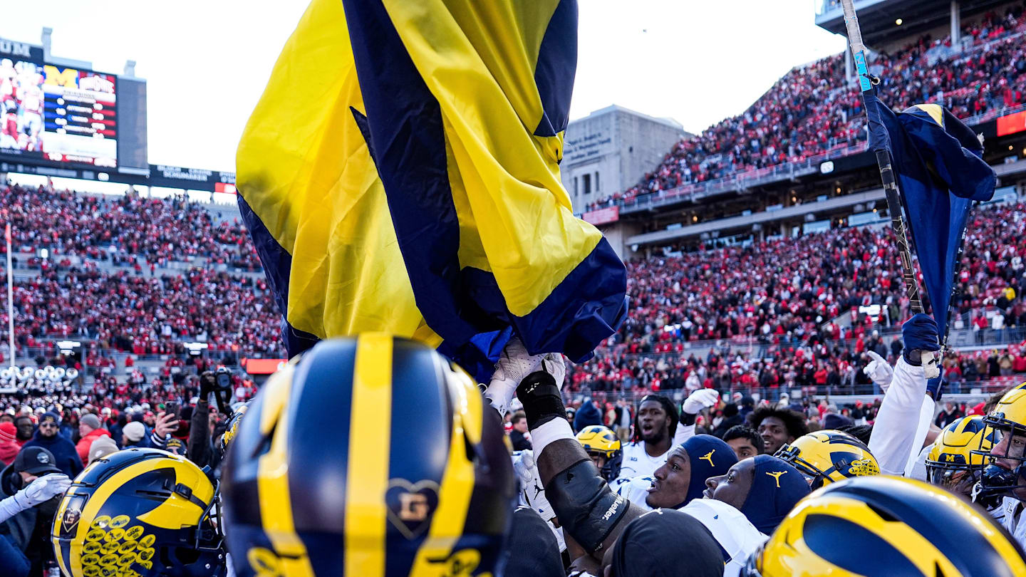 Ohio State's Jack Sawyer loses his mind over Michigan planting the ...