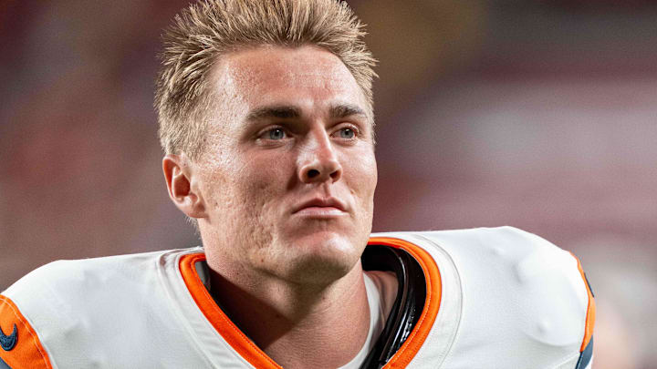 Bo Nix's wife Izzy rocks incredible cowboy boots for Broncos opener vs. Titans