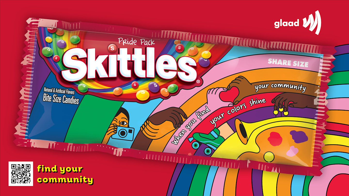 Skittles brings the color back for this year’s Pride packaging