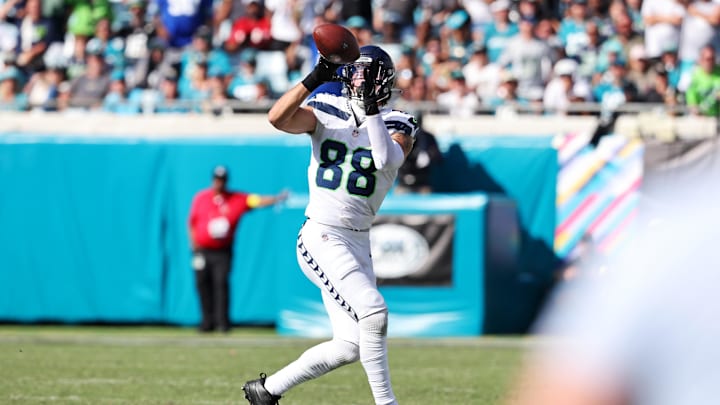 What AJ Barner said about his game-clinching catch for the Seattle Seahawks
