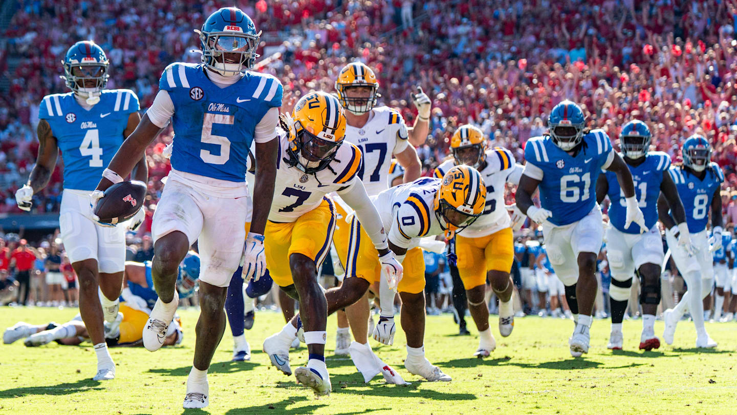 The Updated AP Top-25 Poll: Ole Miss Football Surges After Win Over LSU ...
