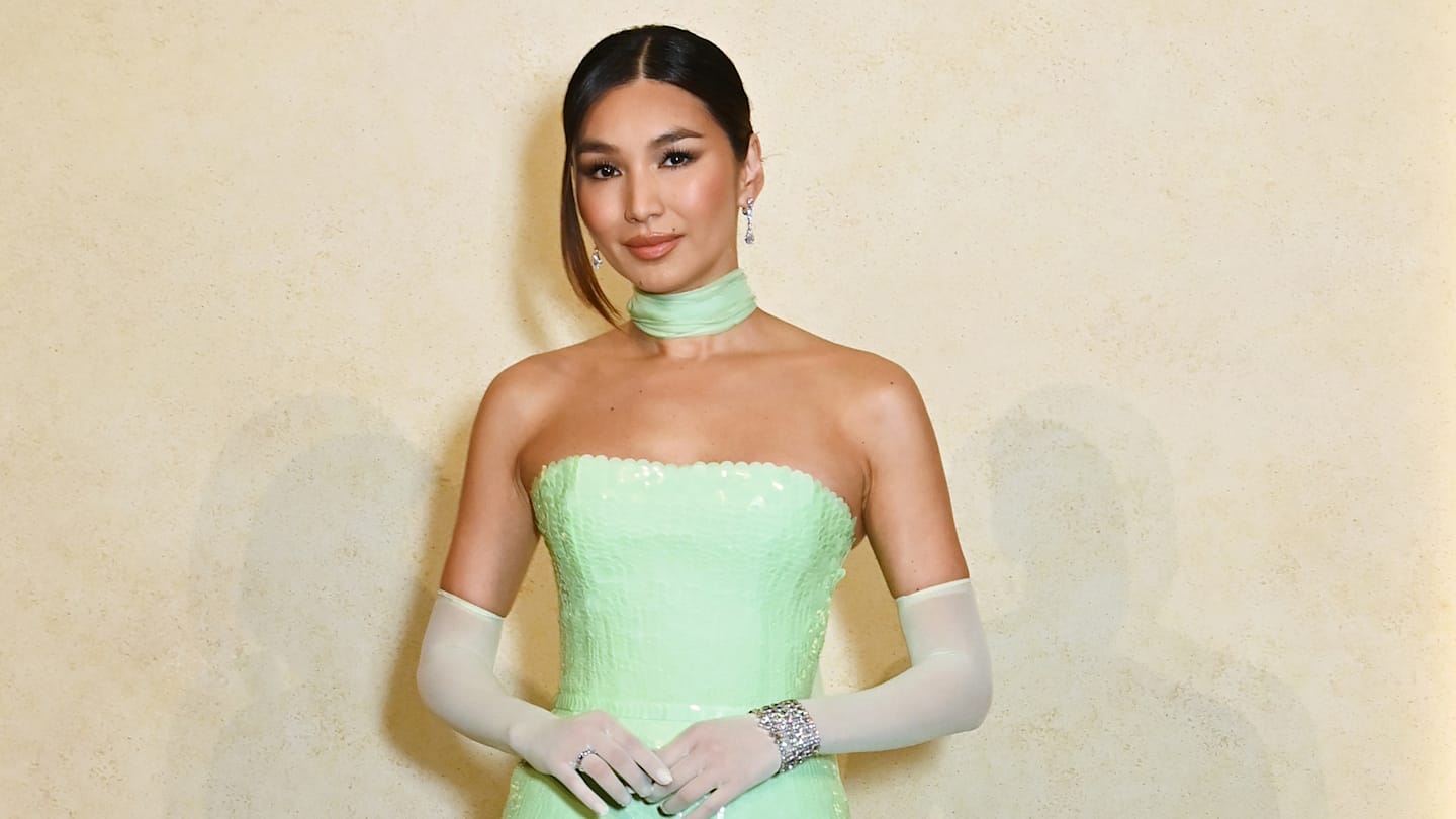 Gemma Chan Channels Old Hollywood Glamour in Gorgeous Mint Gown for Cartier Dinner