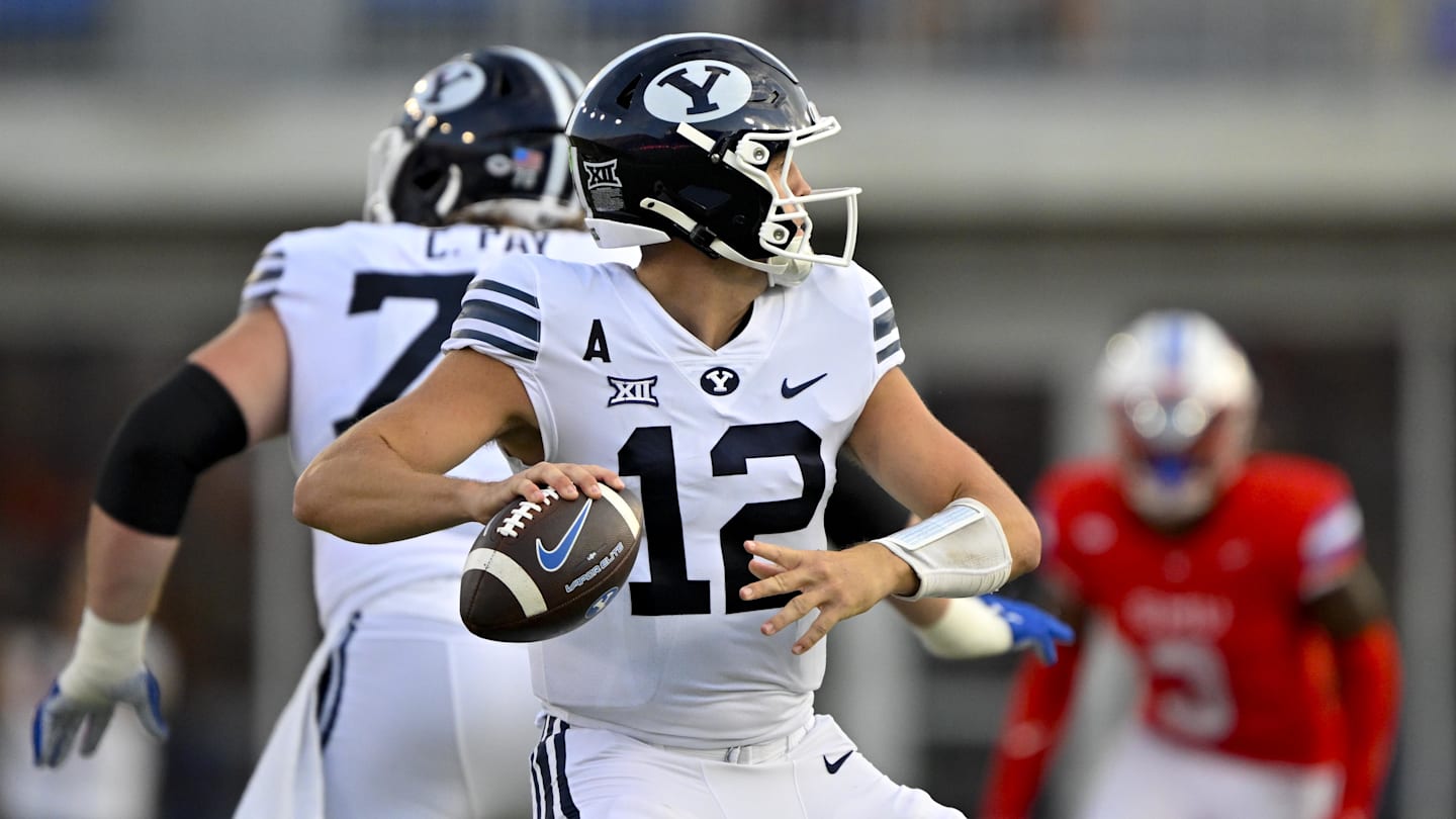 How BYU QB Jake Retzlaff Compares to Big 12 Peers Through Two Games