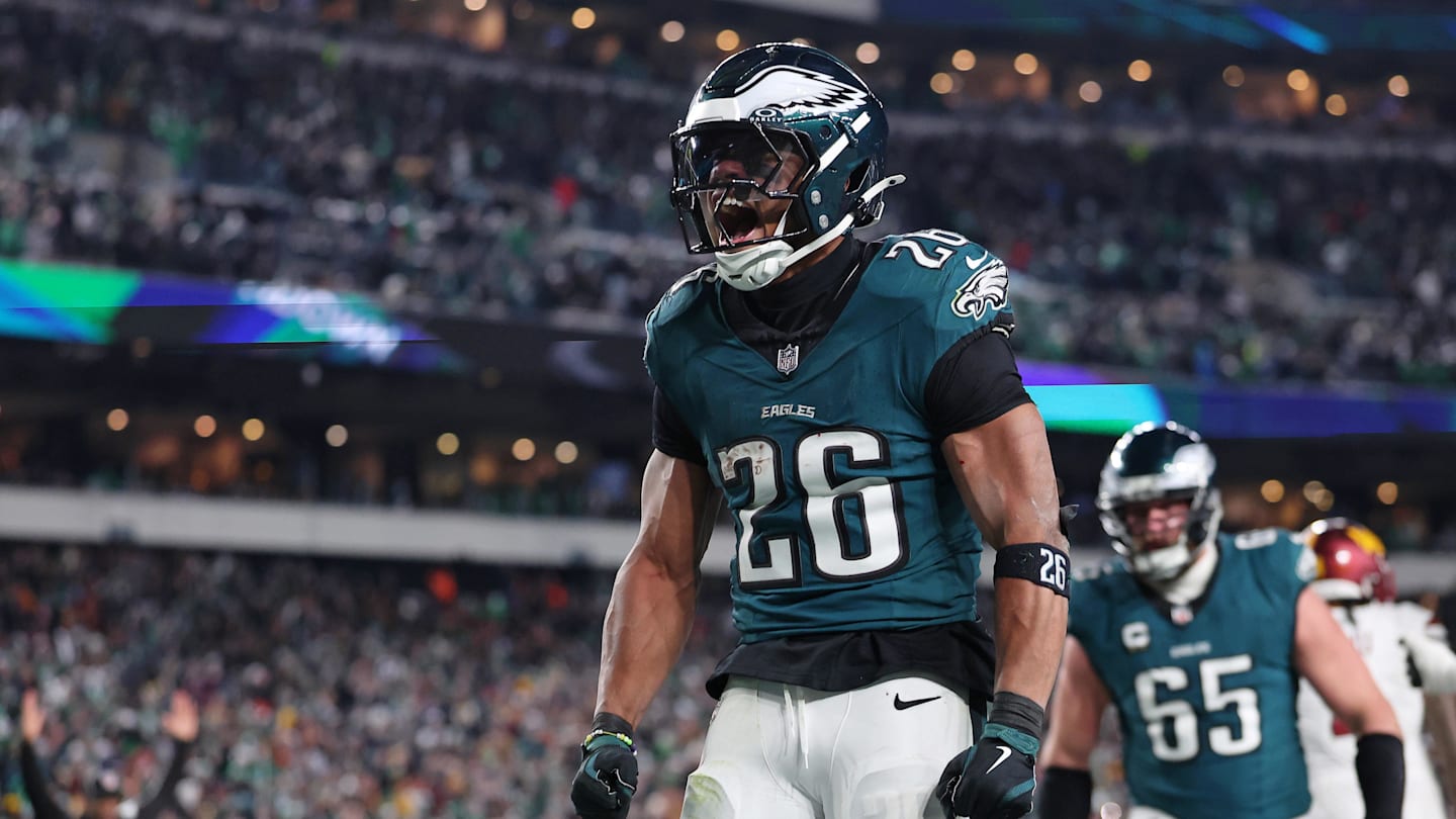 Saquon Barkley's Steph Curry Celebration During Eagles-Commanders Goes Viral