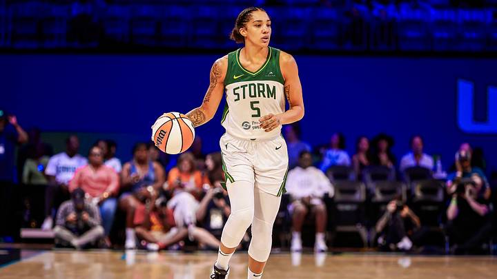 Gabby Williams’ unreal high-slit, midriff WNBA playoff fit wins the day