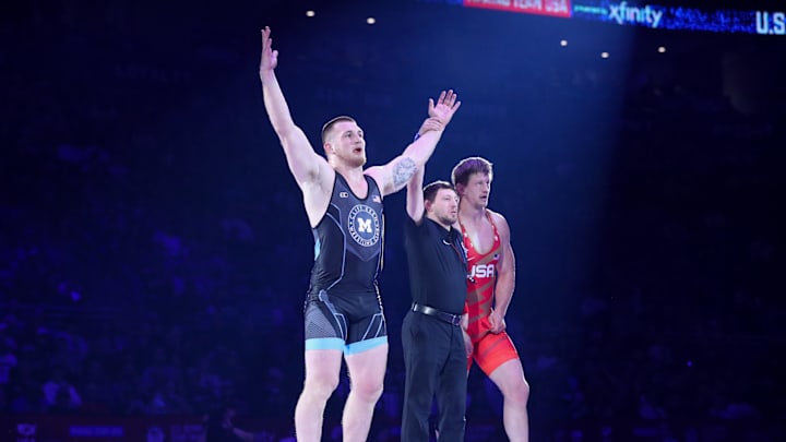 Former NCAA champion Michigan wrestler trying to earn a spot on the LA ...