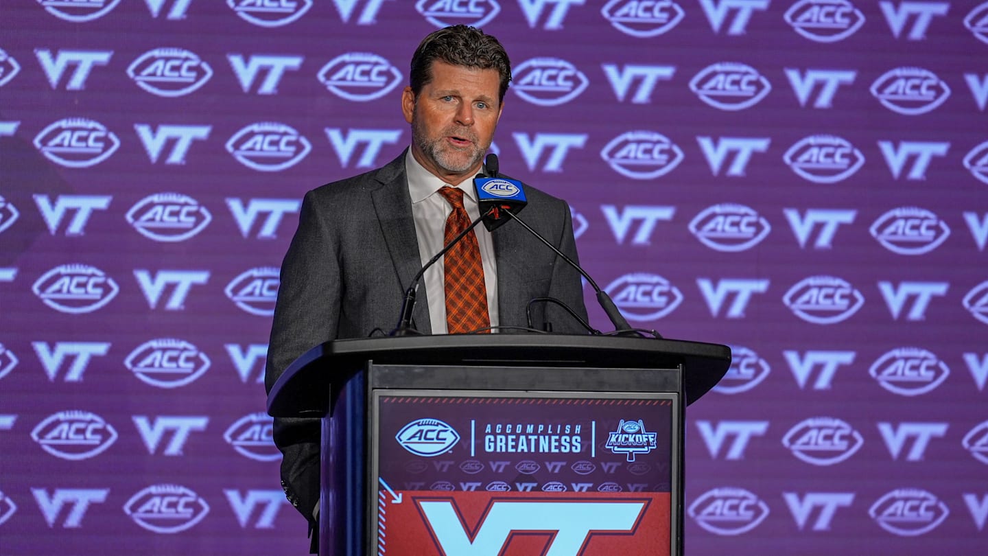Virginia Tech football coach Brent Pry explains questionable and ...