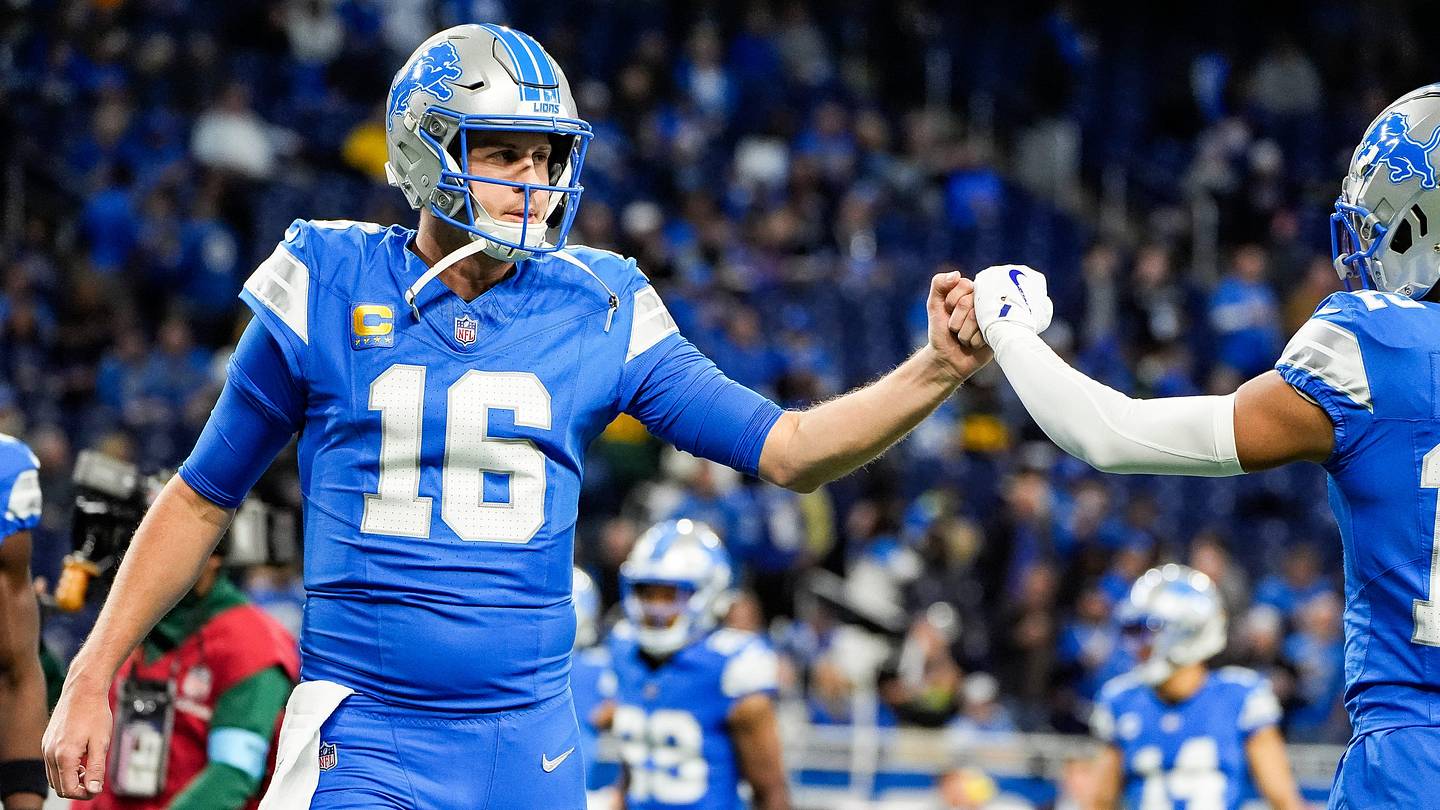 Jared Goff Made a Classy Gesture to Teammate Tim Patrick After First TD ...