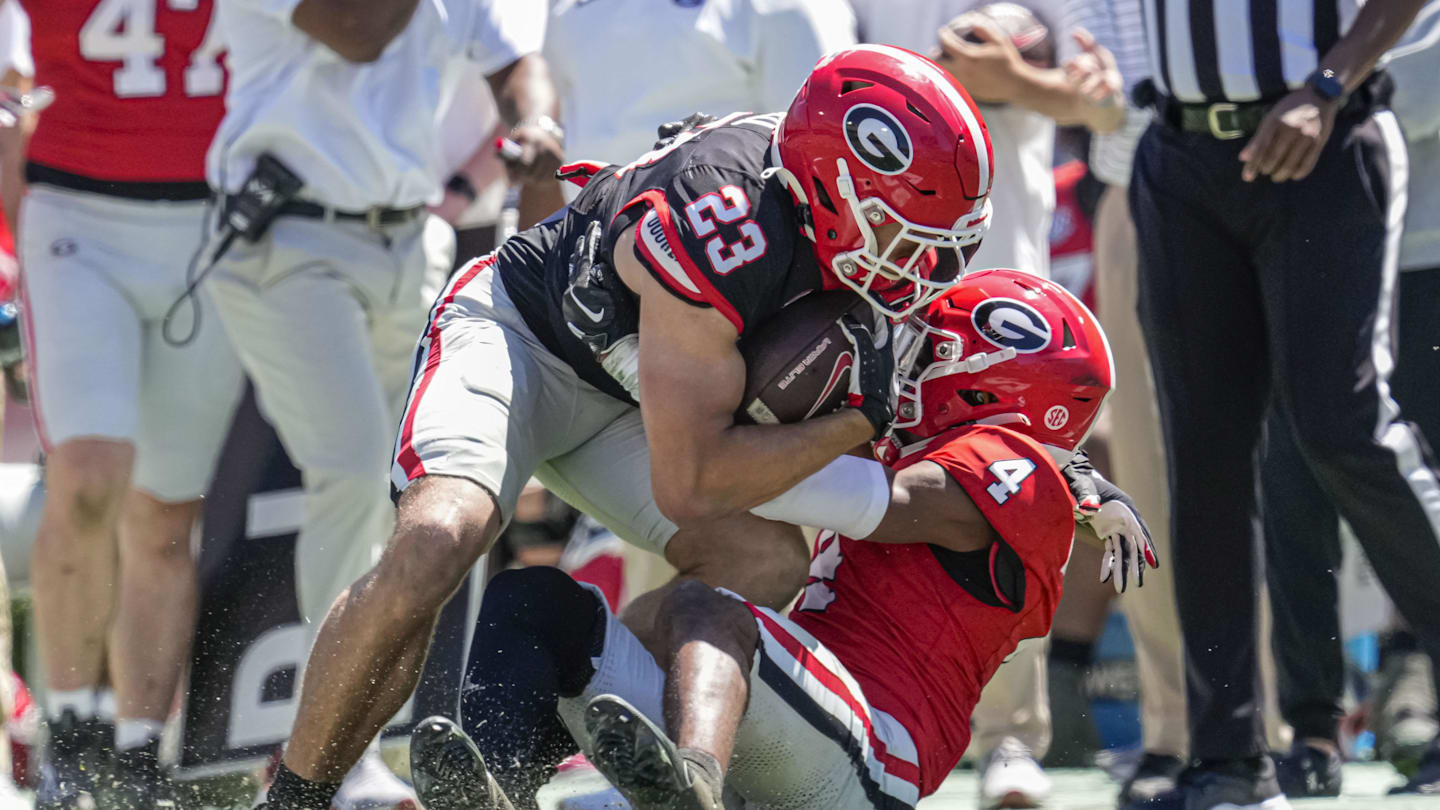 Freshmen Turn in Big G-Days at Georgia Bulldogs Spring Game Scrimmage