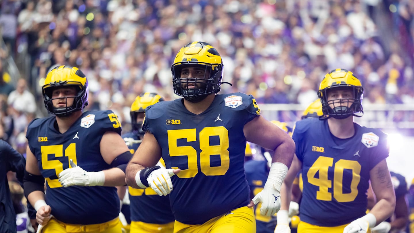 Michigan offensive lineman Giovanni El-Hadi raves about true freshman ...