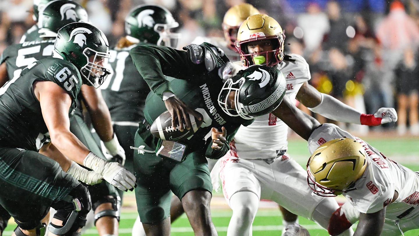 BC Football Coach Bill O'Brien, DB Carter Davis Preview Michigan Sate ...