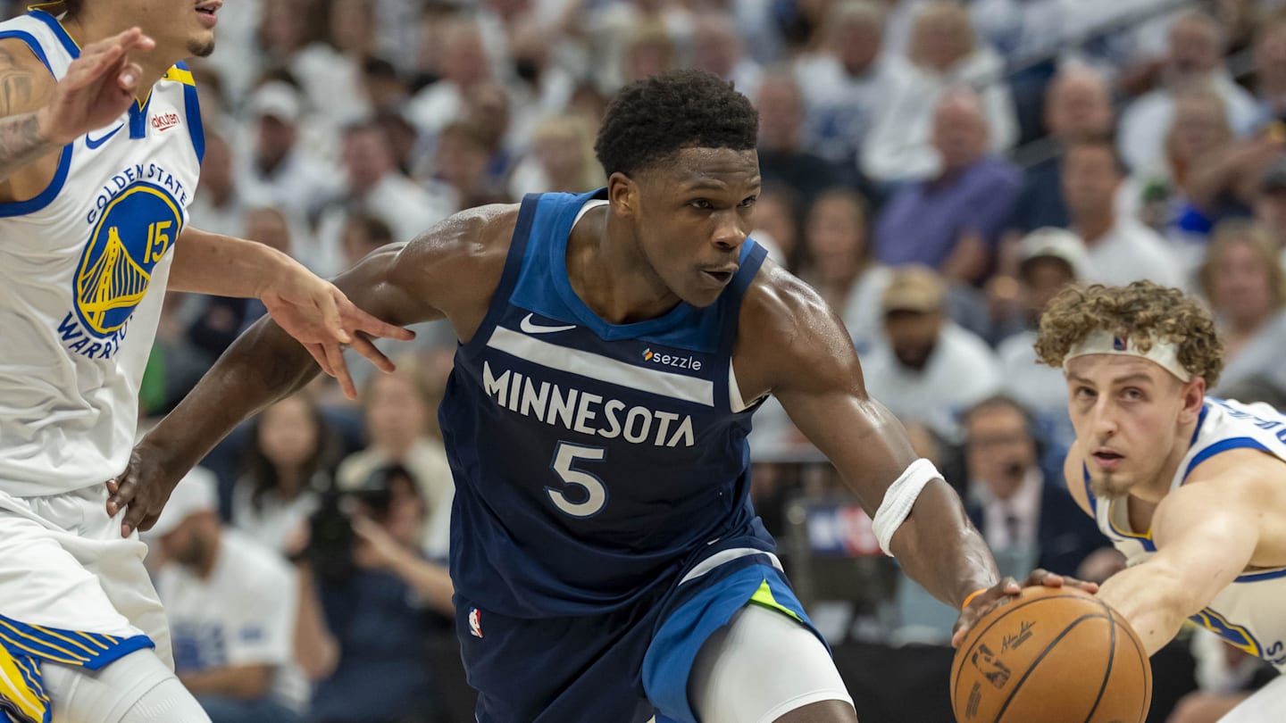 Anthony Edwards Briefly Leaves Game vs. Warriors After Nasty-Looking ...