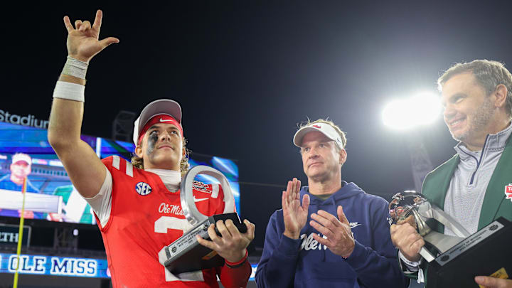 One More Ride? Lane Kiffin Jokes For QB Jaxson Dart To Return To Ole Miss