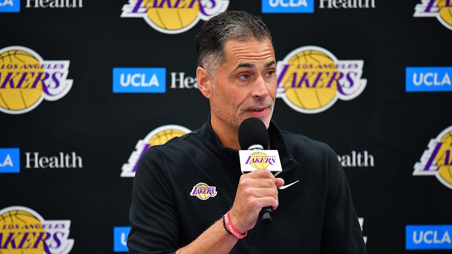 Lakers GM Rob Pelinka Rocks New Kobe Sneakers at Mamba Invitational