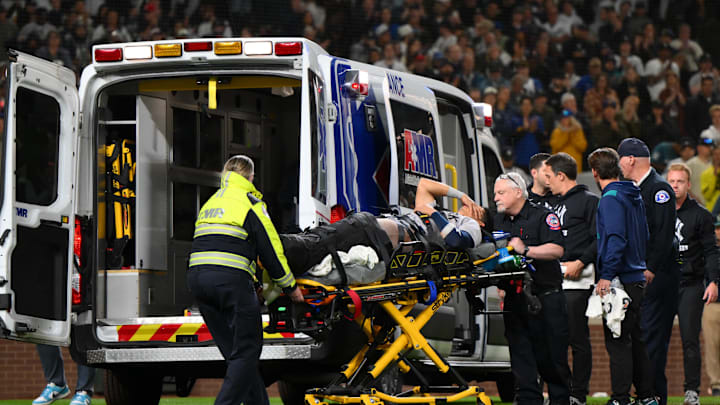 New York Yankees' Oswaldo Cabrera Leaves Field in Ambulance After Scary Leg Injury