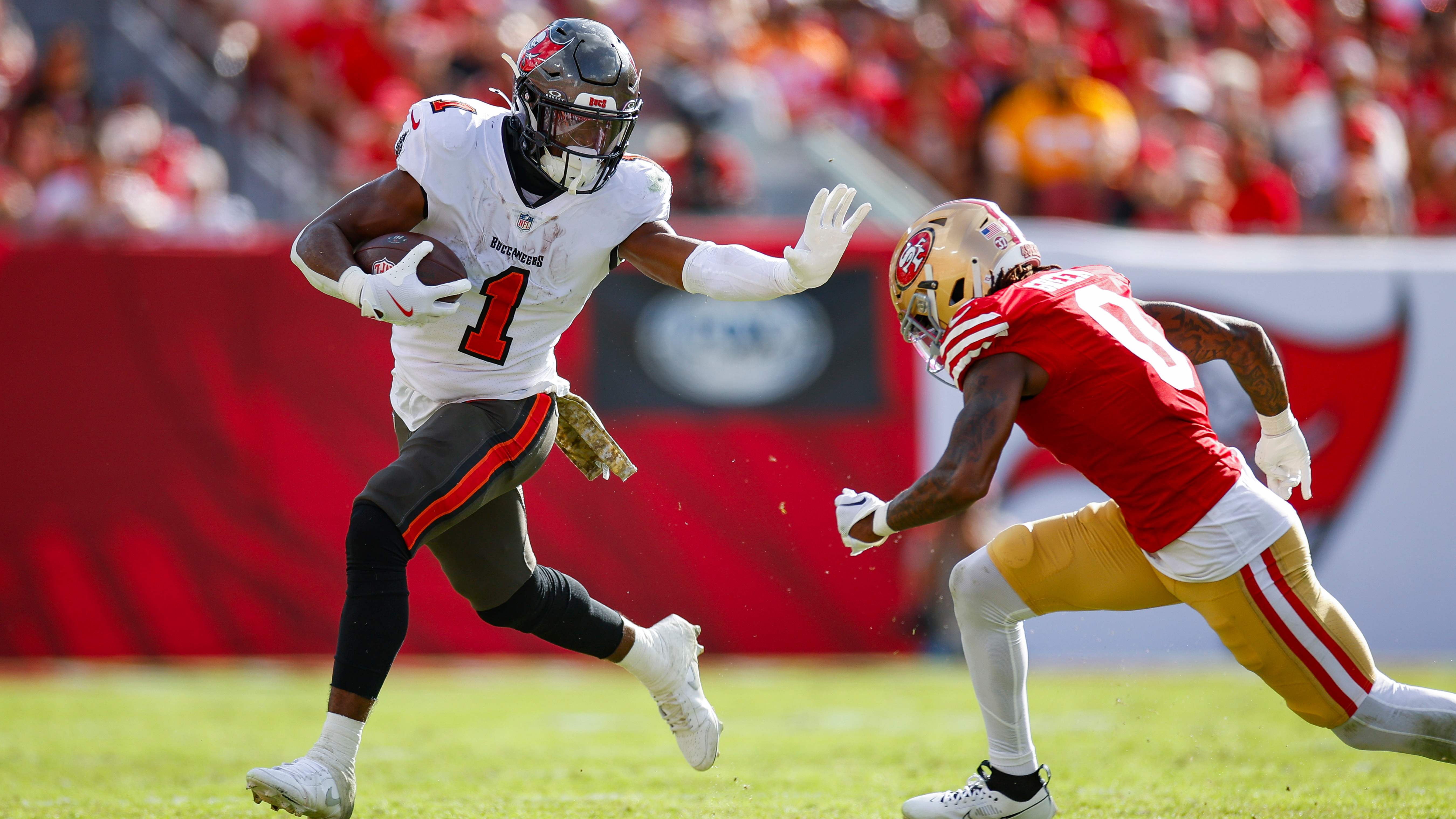 What are the Buccaneers playoff odds after losing to 49ers in Week 10?