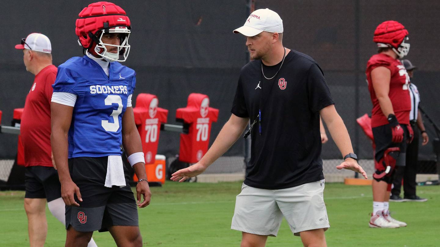 Oklahoma OC Ben Arbuckle Outlines Areas of Improvement for QB Michael ...
