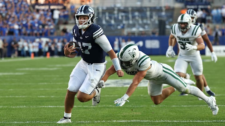 How BYU QB Bear Bachmeier Compared to Big 12 Peers in Week One