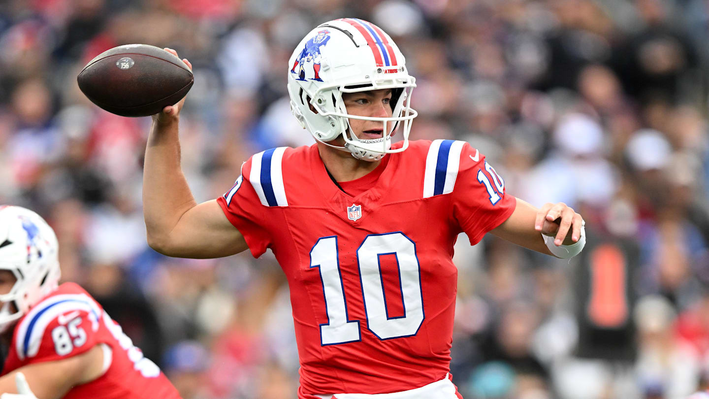 Watch: New England Patriots’ Drake Maye Throws First Career TD