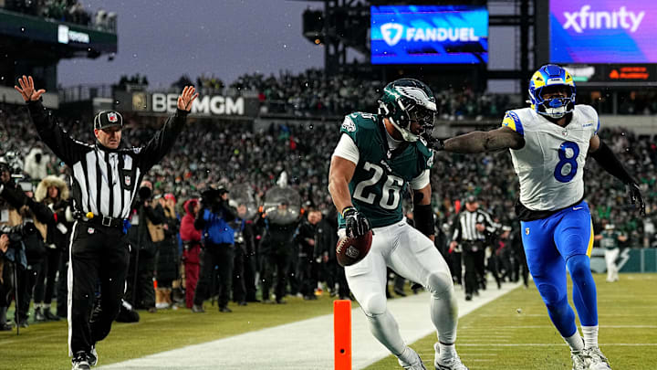 Sure looks like Saquon Barkley singled out Jared Verse on Eagles TD run