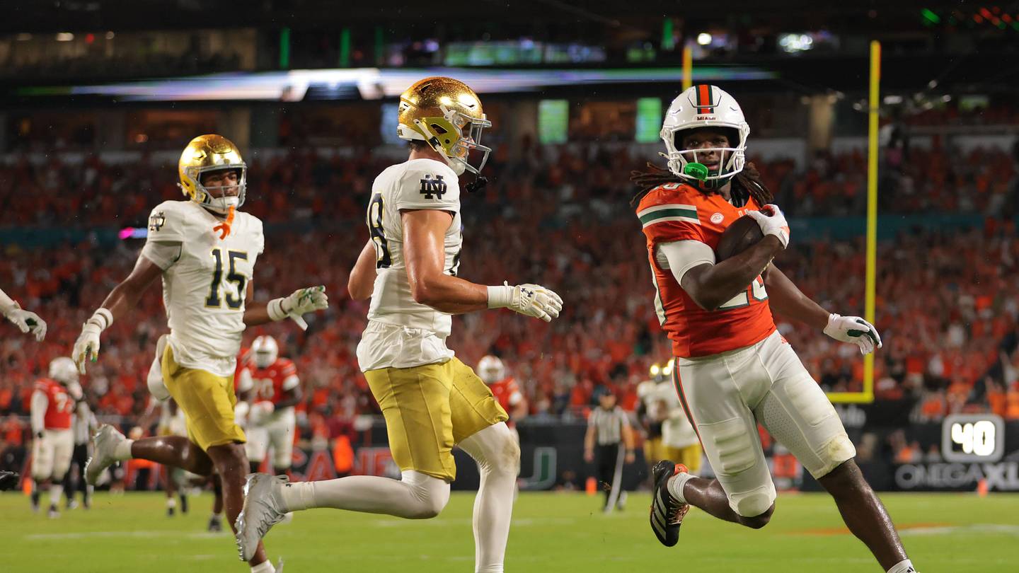 Miami Star Wide Receiver Named Freshman of the Week