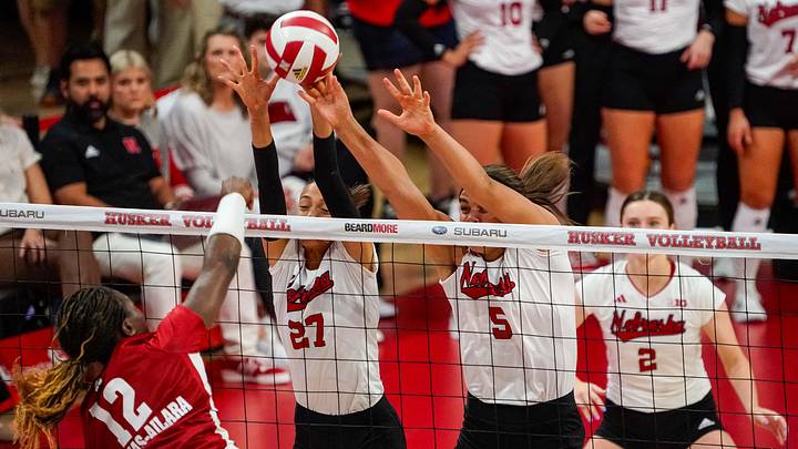Nebraska Volleyball's Harper Murray, Rebekah Allick, Dani Busboom Kelly ...
