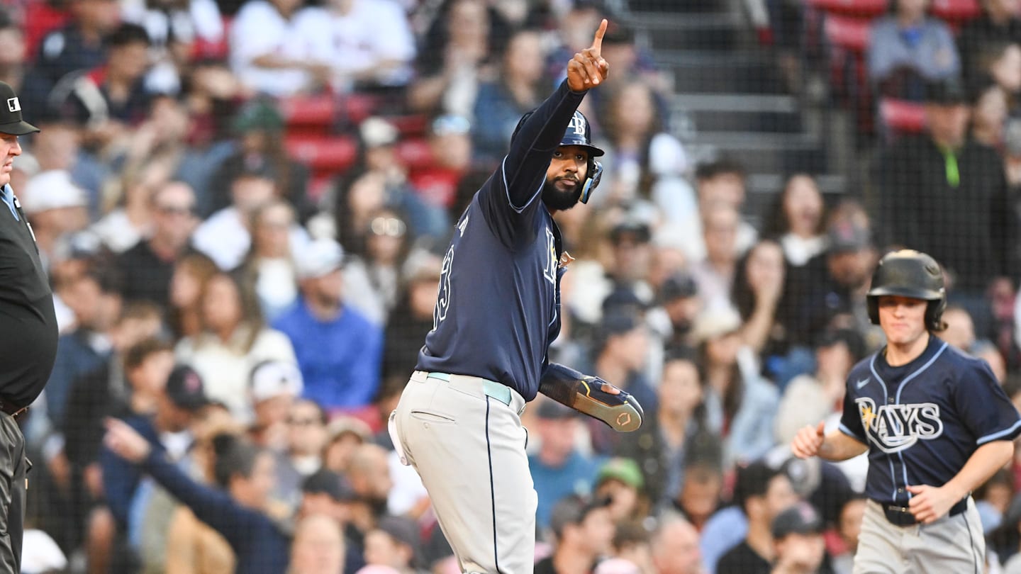 Junior Caminero of Tampa Bay Rays Goes Viral For Home Run Trot in ...