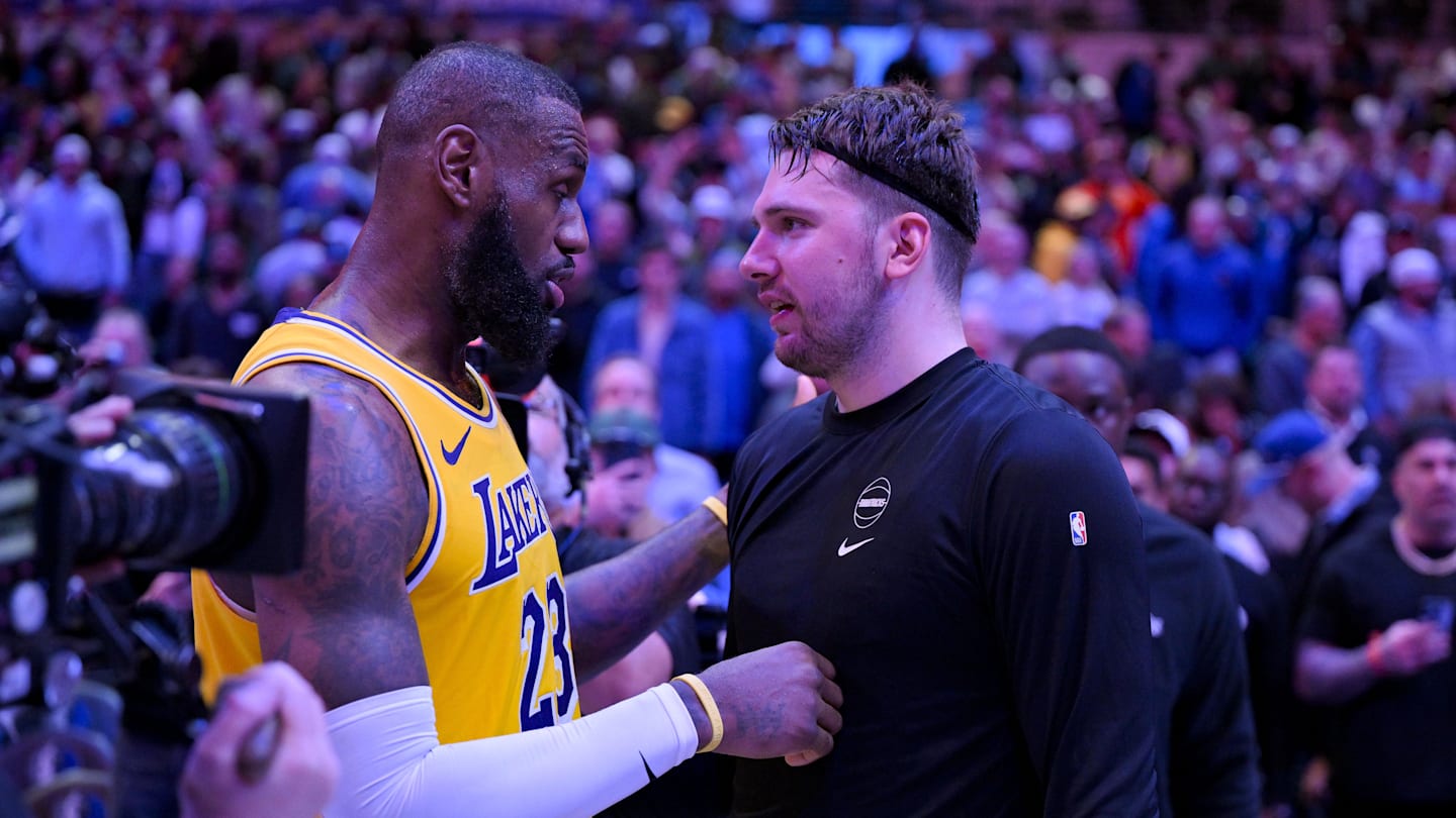LeBron James' NSFW pre-game message for Luka Doncic: "Fit the f**k out"